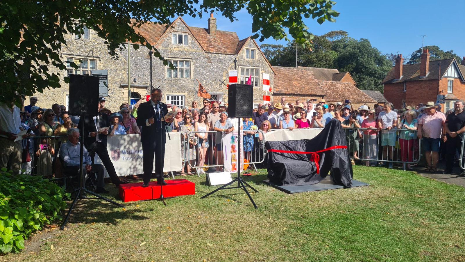 Agatha Christie Statue Unveiling with Rhodri Buttrick - Wallingford Radio